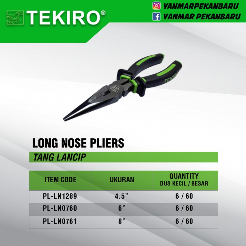 Jual TEKIRO LONG NOSE PLIERS / TANG LANCIP | Shopee Indonesia