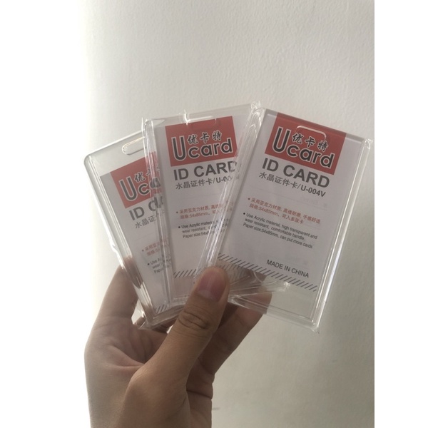 Jual kejea id card acryclic/ bantex id card acrylic/ u card acrylic/ id ...