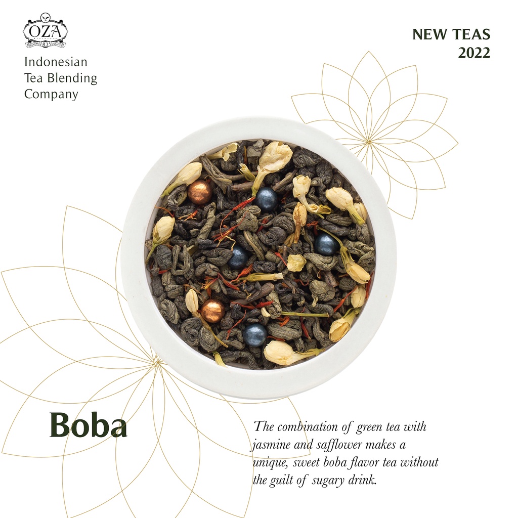 Jual OZA Tea - Boba | Artisan Tea - Green Tea | Specialty Grade | Teh ...