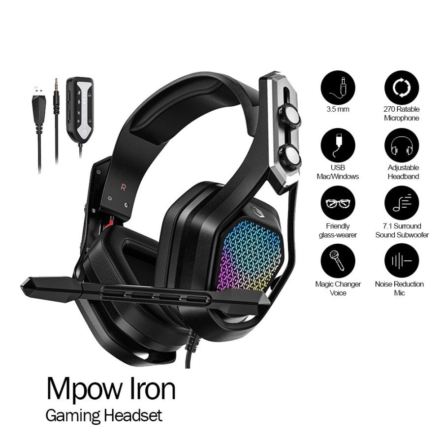 Jual Mpow Iron Pro Gaming Headset | Shopee Indonesia