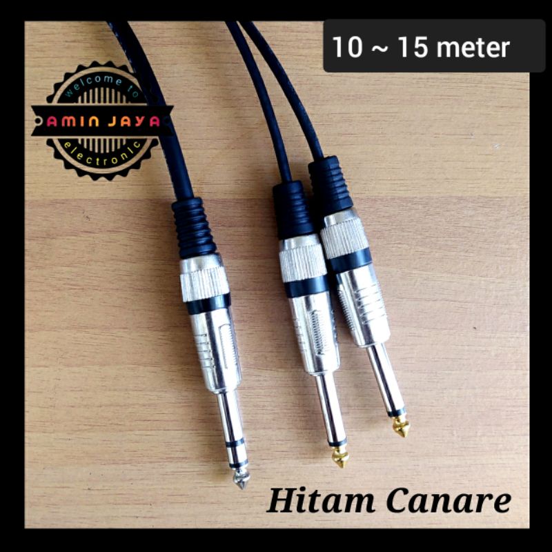 Jual Kabel jack akai stereo TRS 6,5 to dual akai mono 6,5 panjang | Shopee Indonesia