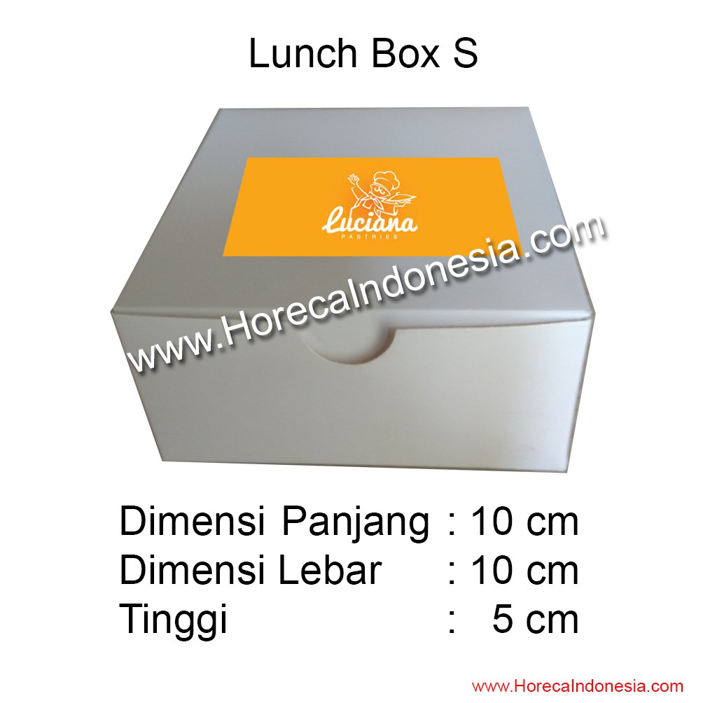 Jual Lunch Box ukuran S/ Snack Box - Cetak 1 warna @ Rp.1100 | Shopee ...