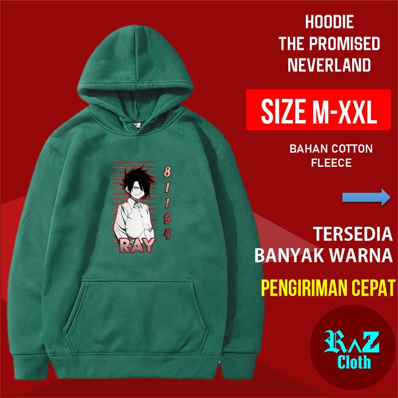 Jual Switer Cowok Keren Ray The Promised Neverland Hoodie Remaja Hoody ...