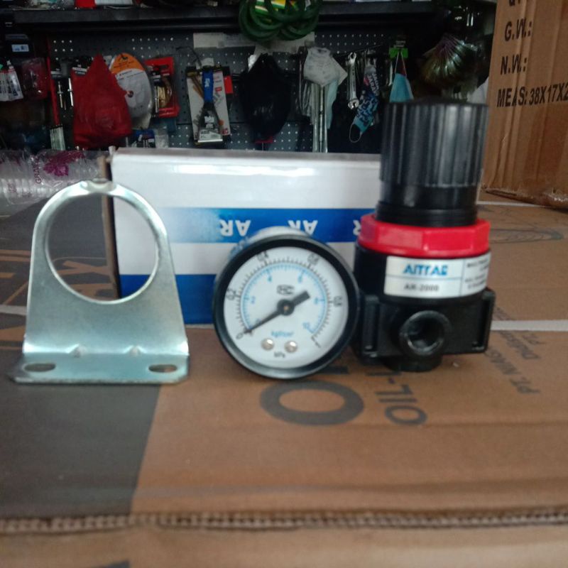 Jual Air Regulator Pengatur Tekanan Angin Kompresor Tabung Snow Wash 1/ ...