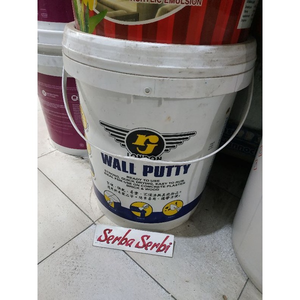 Jual (25kg RJ LONDON (INSTAN)) Dempul plamir dinding beton wall putty ...