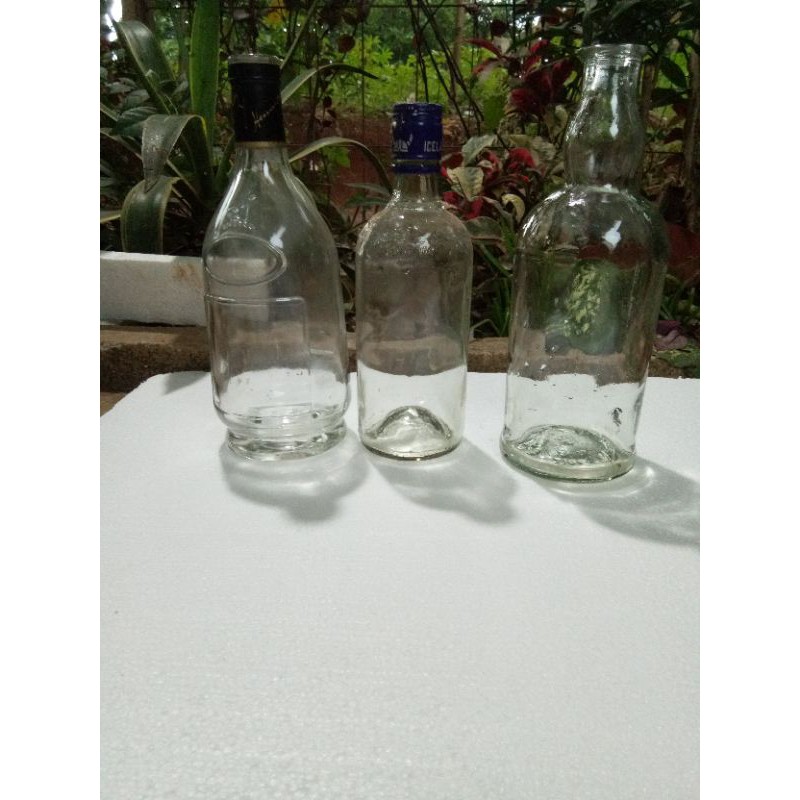 Jual botol minuman polos satu paket 3 botol kaca toples cupang | Shopee ...