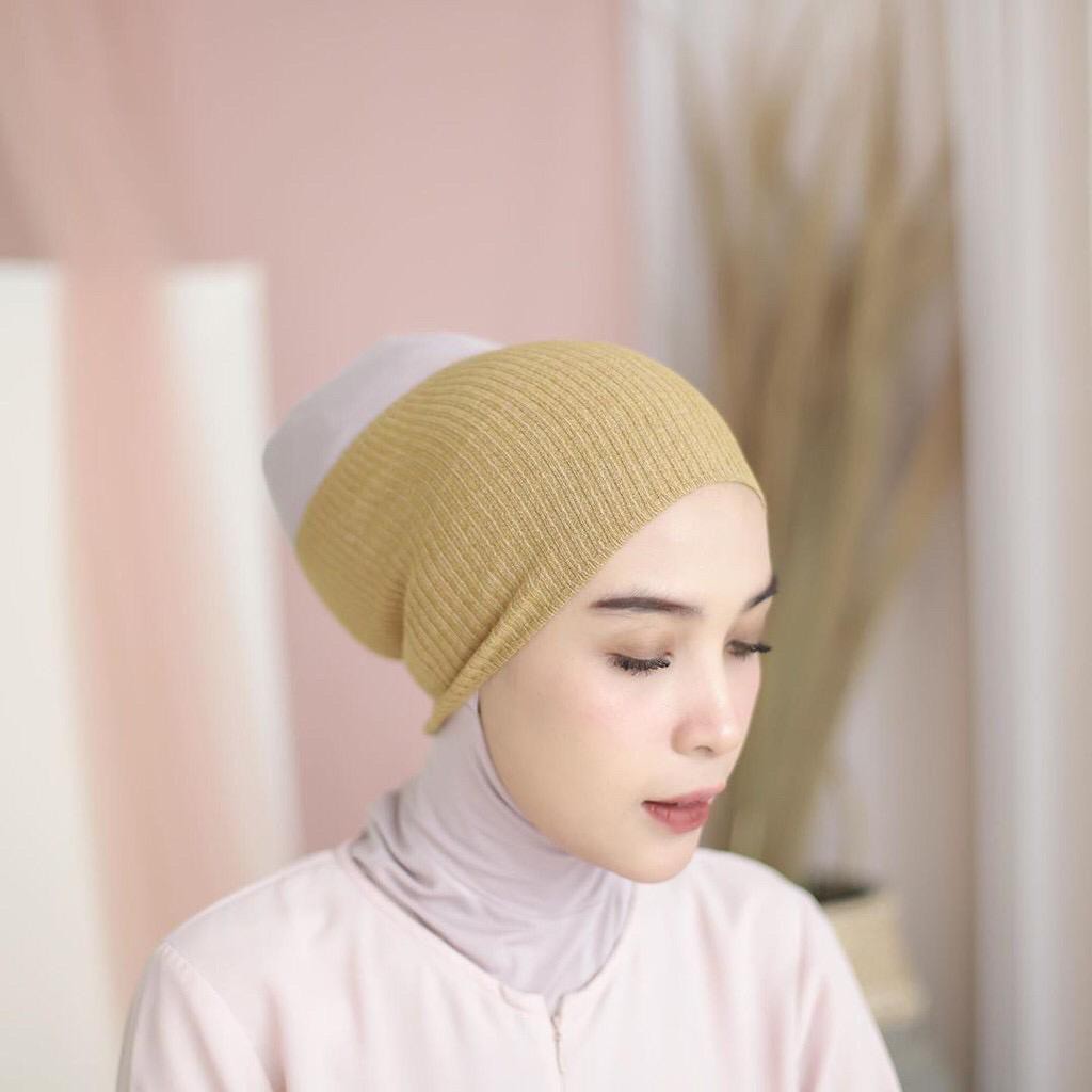Jual Ciput Inner Bandana Rajut Premium 1 Warna | Shopee Indonesia