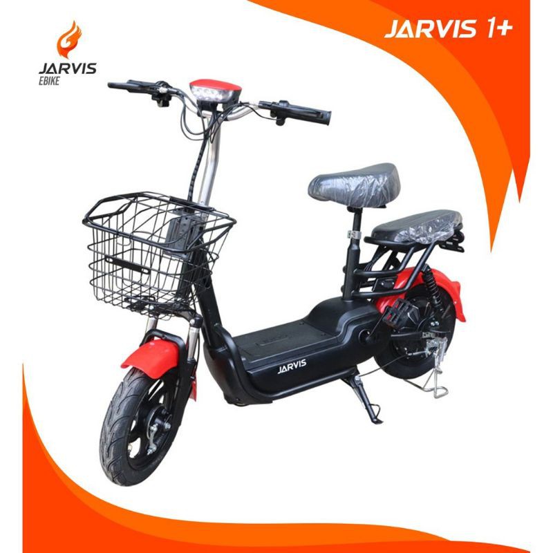Jual Sepeda Listrik Jarvis E-bike 1+ Warna Merah Free Ongkir JABODETABEK | Shopee Indonesia