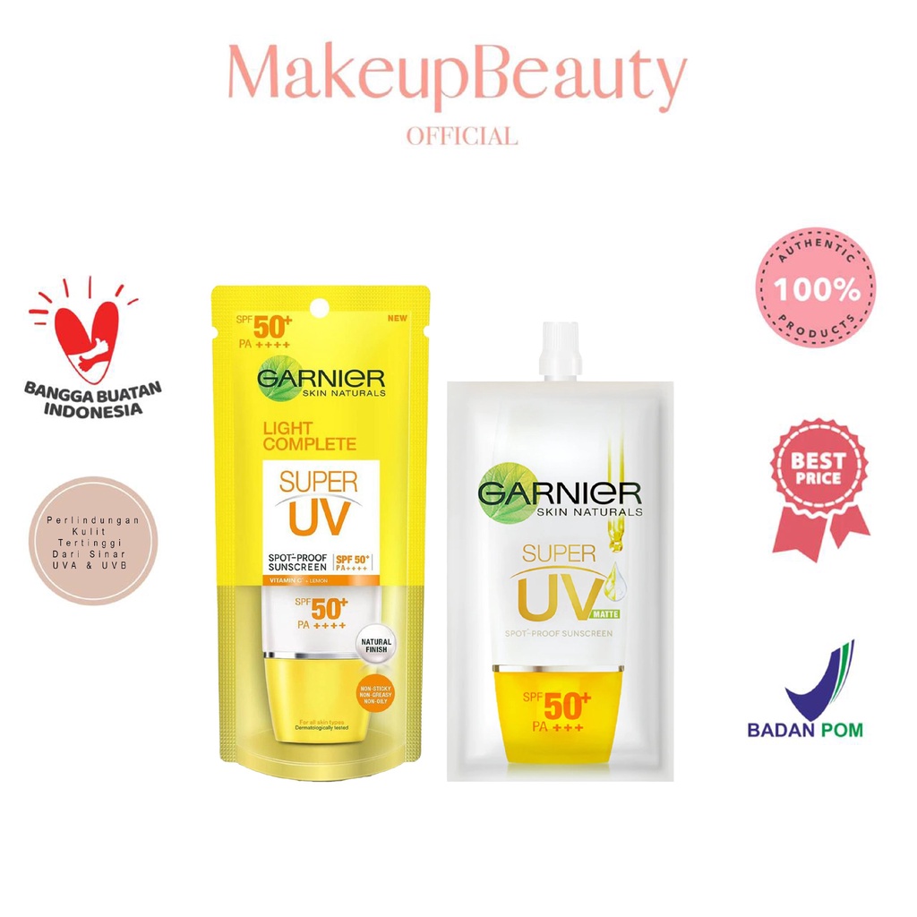Jual GARNIER Super UV Spot Proof Sunscreen SPF 50+ PA+++ Matte ...