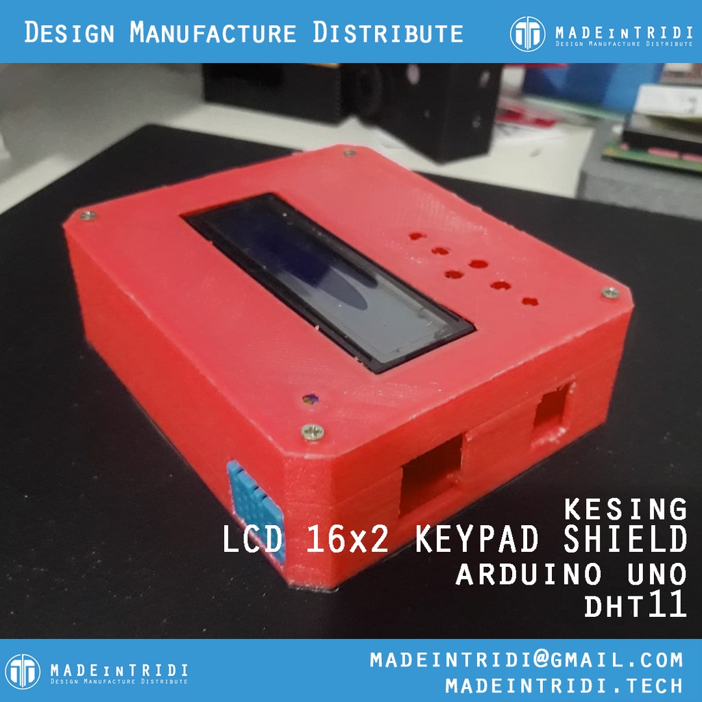 Jual Case for KEYPAD LCD 1602 16X2 BLUE BACKLIGHT SHIELD FOR ARDUINO ...