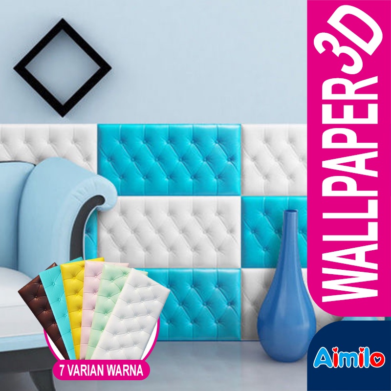 Jual Wallpaper 3D Foam Kedap Suara Tahan Air Headboard Bed Wallfoam Empuk Wallpaper Busa ...