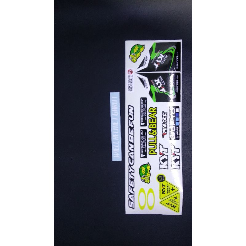 Jual Stiker / Sticker Visor KYT TT COURSE | Shopee Indonesia