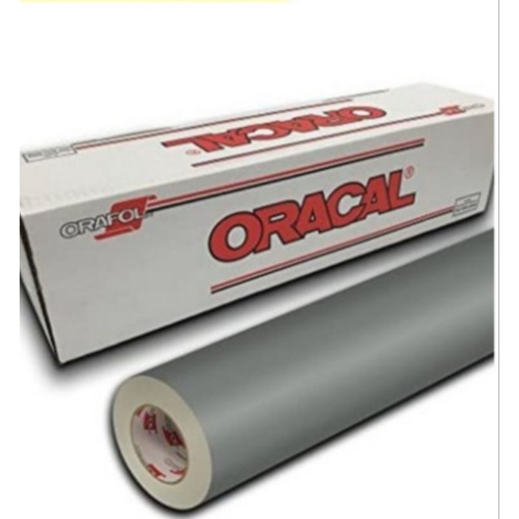 Jual STIKER ORACAL 651 090 SILVER GREY GLOSSY / MATTE DOFF uk 5 cm x ...