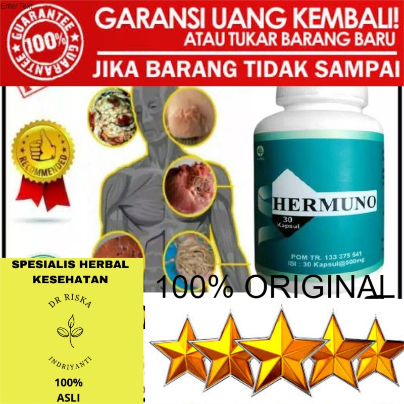 Jual 100% ASLI Hermuno Original Obat Herbal Anti Parasit Di Dalam Tubuh ...