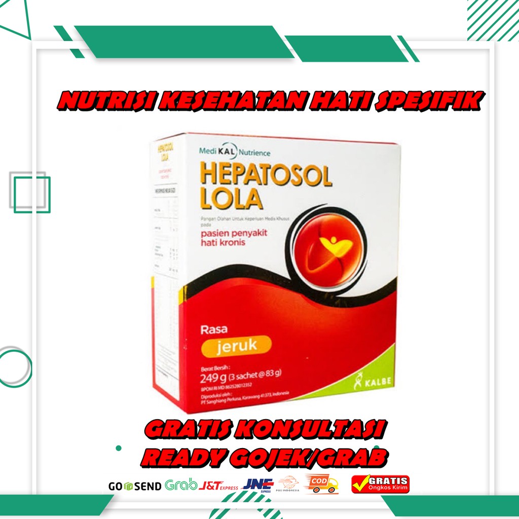 Jual HEPATOSOL LOLA RASA JERUK - SUSU NUTRISI KESEHATAN HATI SPESIFIK ...