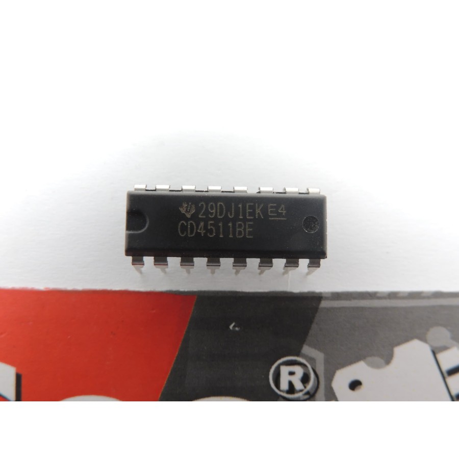 Jual CD4511BE CD4511 CD 4511 BCD 7 seven Segment Decoder Driver Latch ...