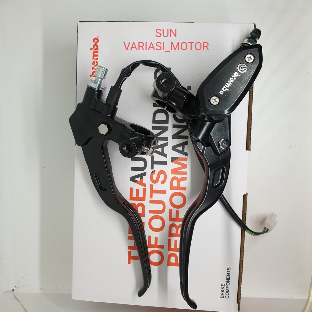 Jual [ PROMO ] MASTER REM BREMBO OVAL RCB PLUS SWITCH REM CABLE KOPLING ...