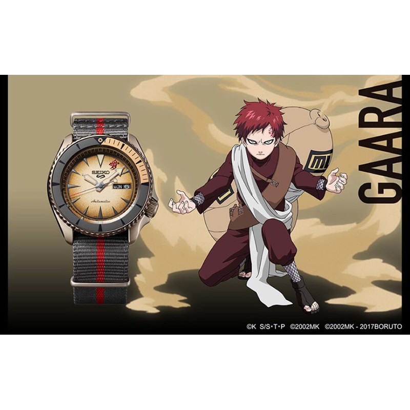 Jual Seiko 5 Sports Naruto & Boruto SRPF71K1 Gaara Limited Edition ...