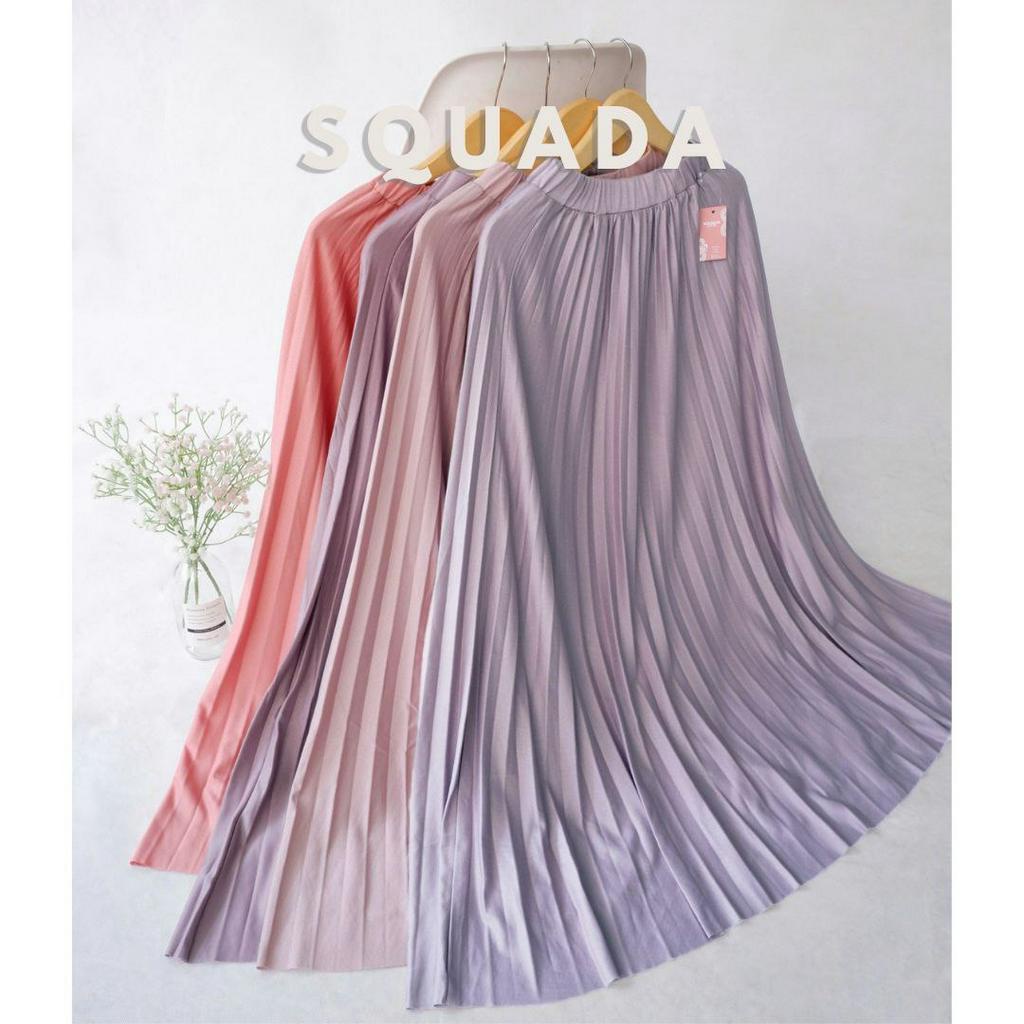 Jual SQUADA | TOKYO PASTEL SERIES - ROK PLISKET PREMIUM JEPANG Klok ...