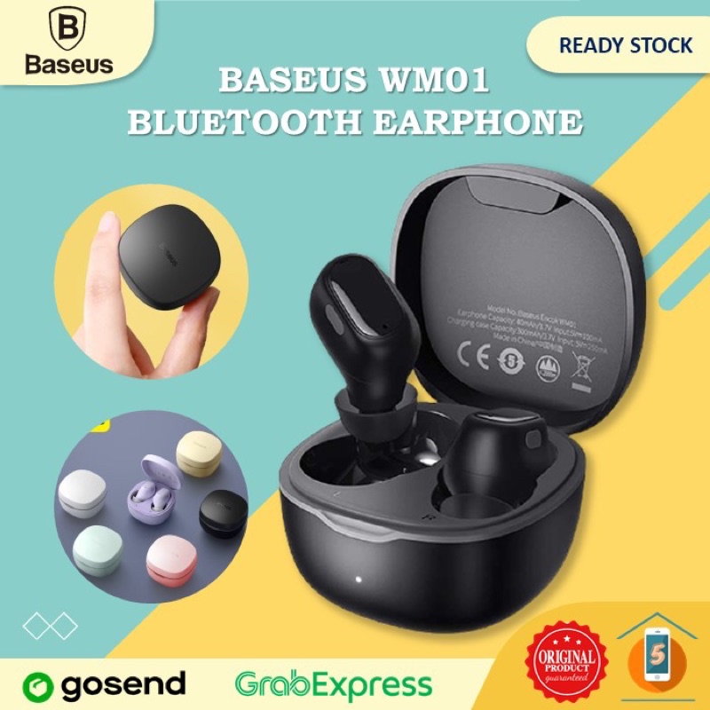 Jual Baseus Bowie WM01 TWS True Wireless Bluetooth Earphone Mini ...