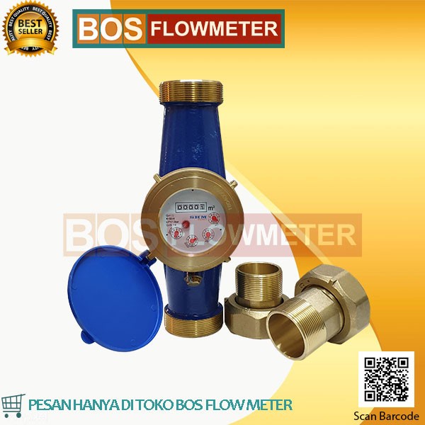 Jual Pertukangan - Water Meter Multi Jet Brass Shm 2 Inch Meteran Air 2 ...