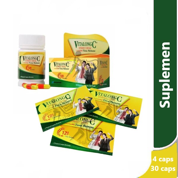 Jual Vitalong C Strip @ 4 kapsul (3 pcs) & Vitalong C botol @ 30 kapsul ...