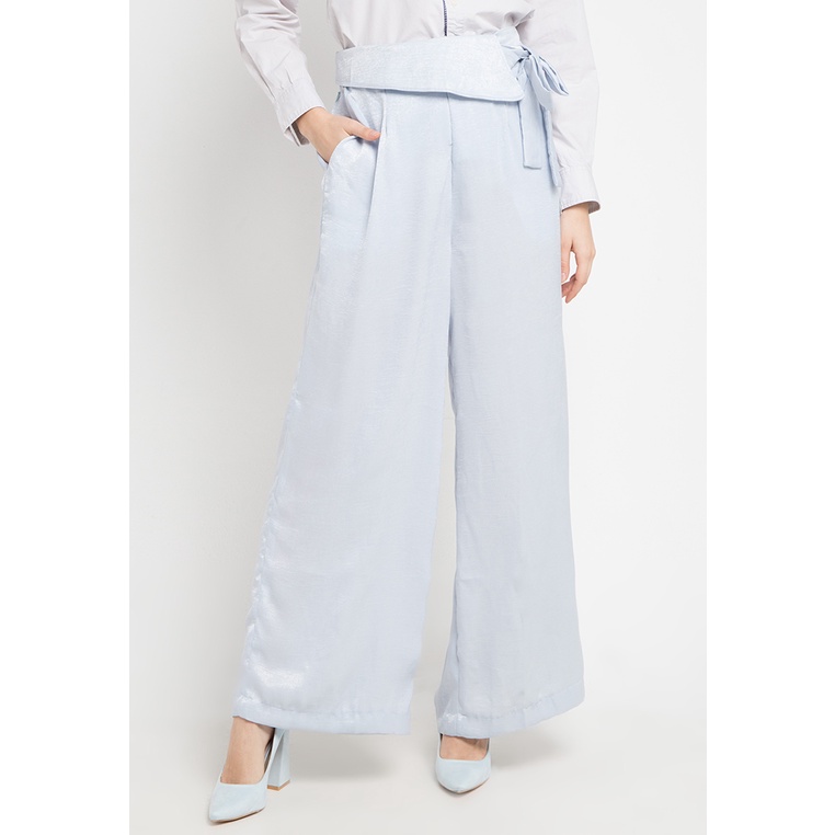 Jual Bellybee - Lissa Kulot Pants Baby Blue | Shopee Indonesia
