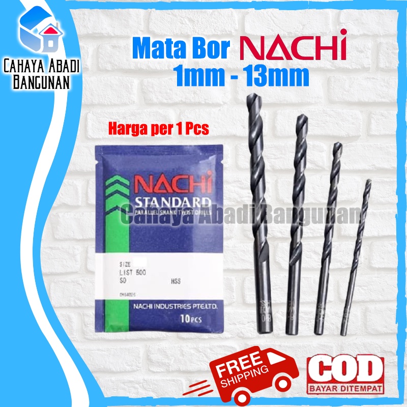 Jual Mata Bor Besi Nachi 10 mm - 13mm Asli | Matabor 10mm - 13mm Original | Shopee Indonesia
