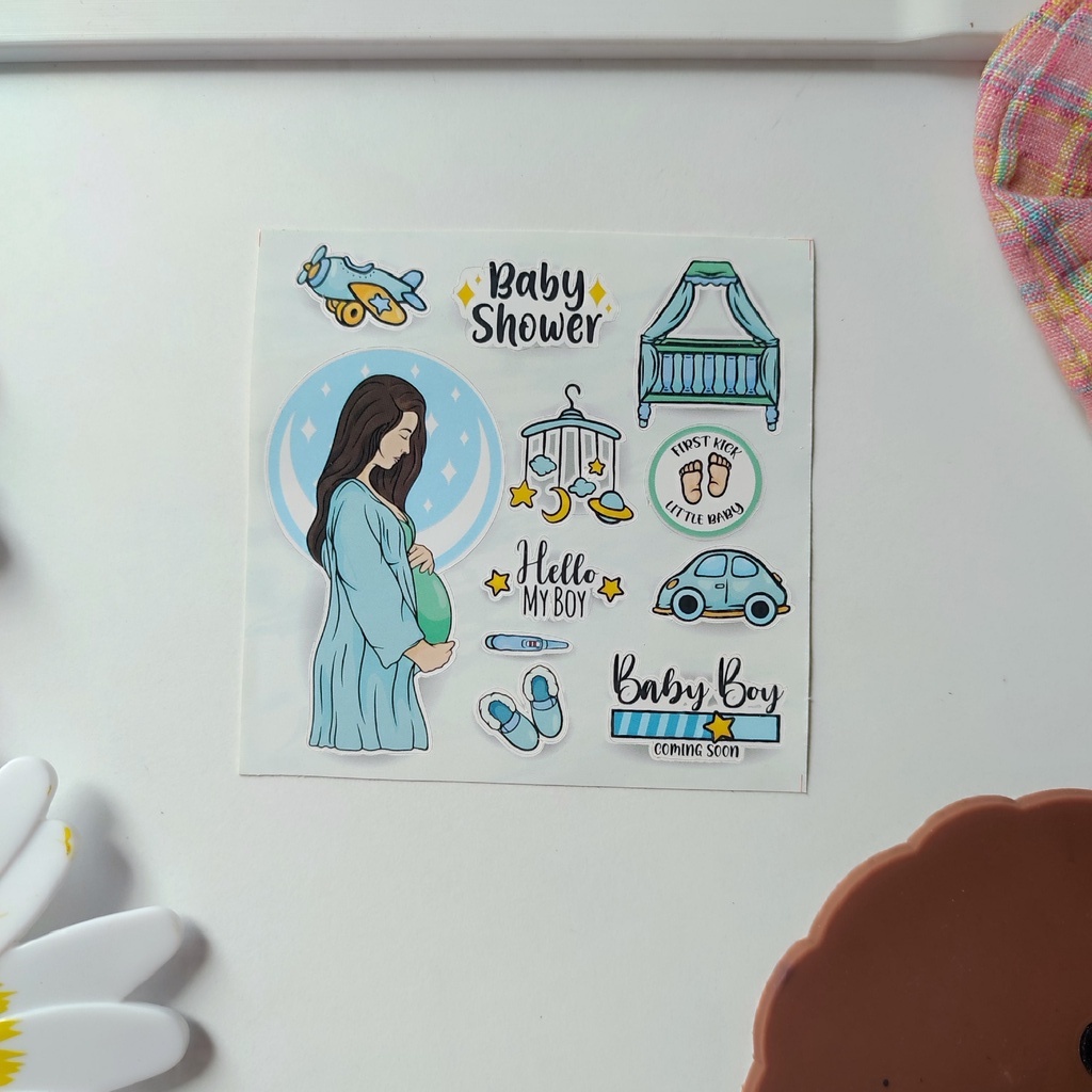 Jual Stiker baby shower aesthetic sticker case hp aesthetic stiker ...