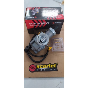 Jual Carburetor Karbu Karburator Racing SCARLET Silver Reamer PE 24 26 28 30 ORIGINAL. | Shopee ...