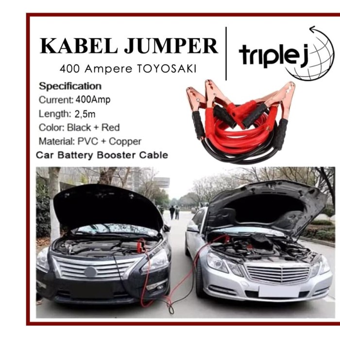 Jual Kabel Jumper Aki 400A / Booster Cable 400 Ampere X 2.5M 24V ...