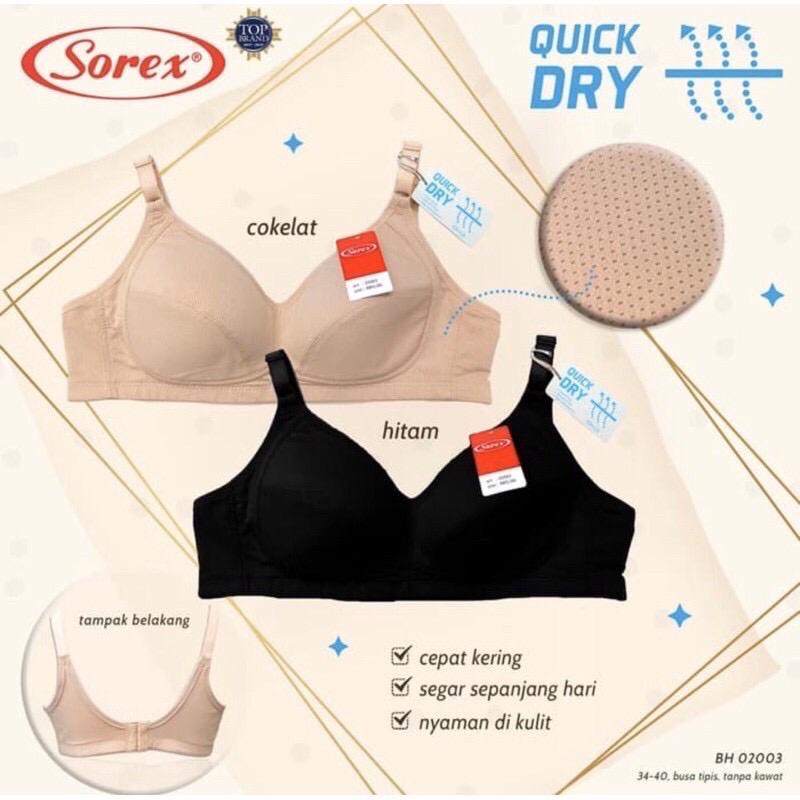 Jual Bra Sport Bh Basic Sorex 02003 02002 Tanpa Kawat Busa Tipis | BRA PORI-PORI | Shopee Indonesia