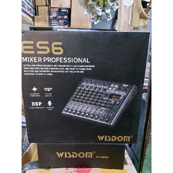 Jual Mixer Audio WISDOM ES 6 ,original ( 6 ch ) | Shopee Indonesia