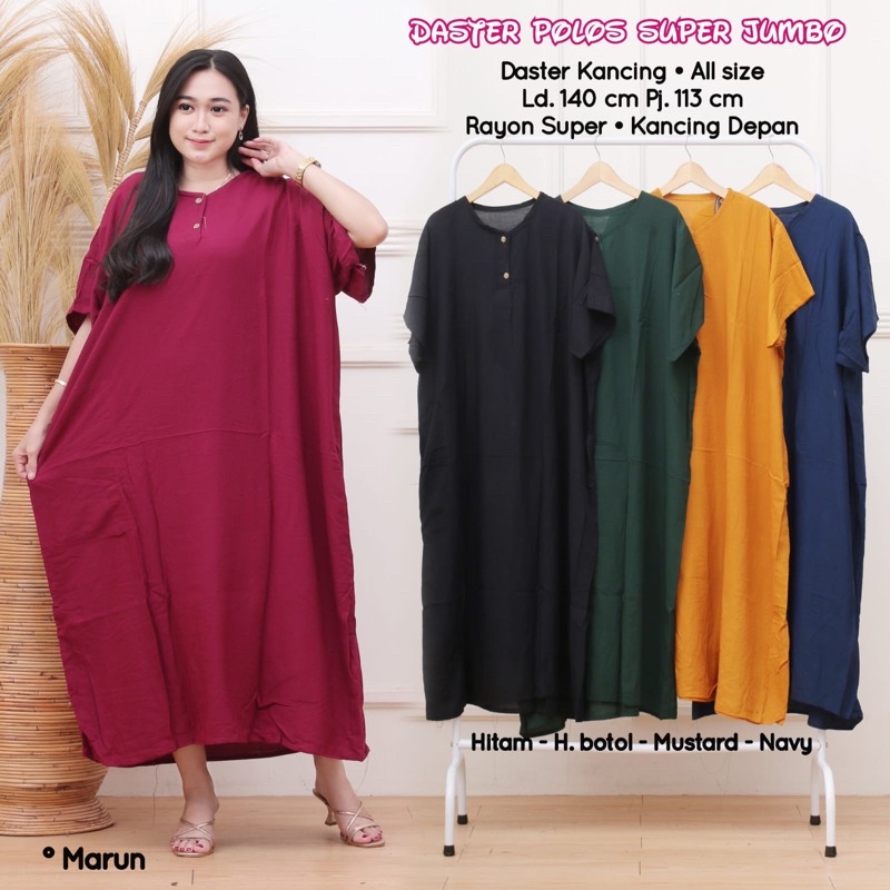 Jual Daster Jumbo ld 140 Polos | Daster Batik Super Jumbo | Shopee ...