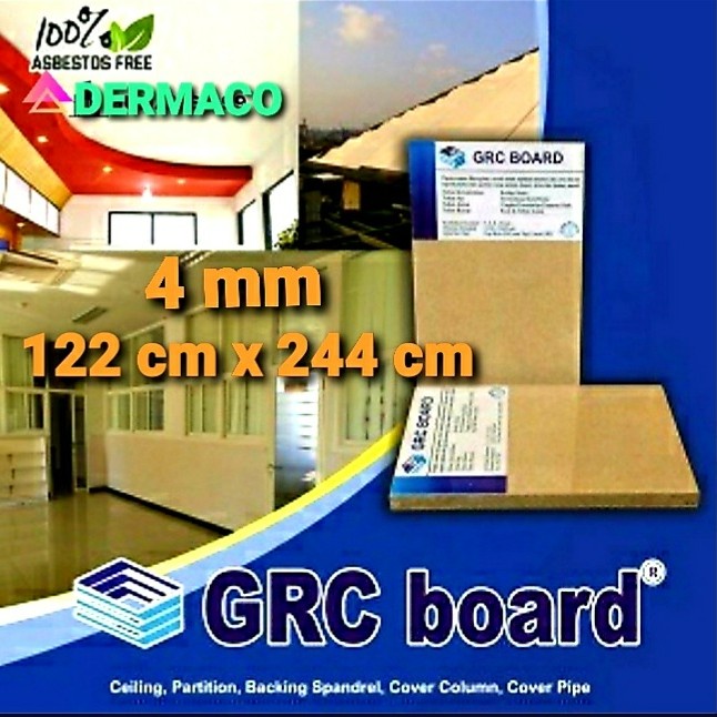 Jual GRC BOARD 4 mm / PAPAN GRC 122 CM x 244 CM / PAPAN SEMEN | Shopee ...