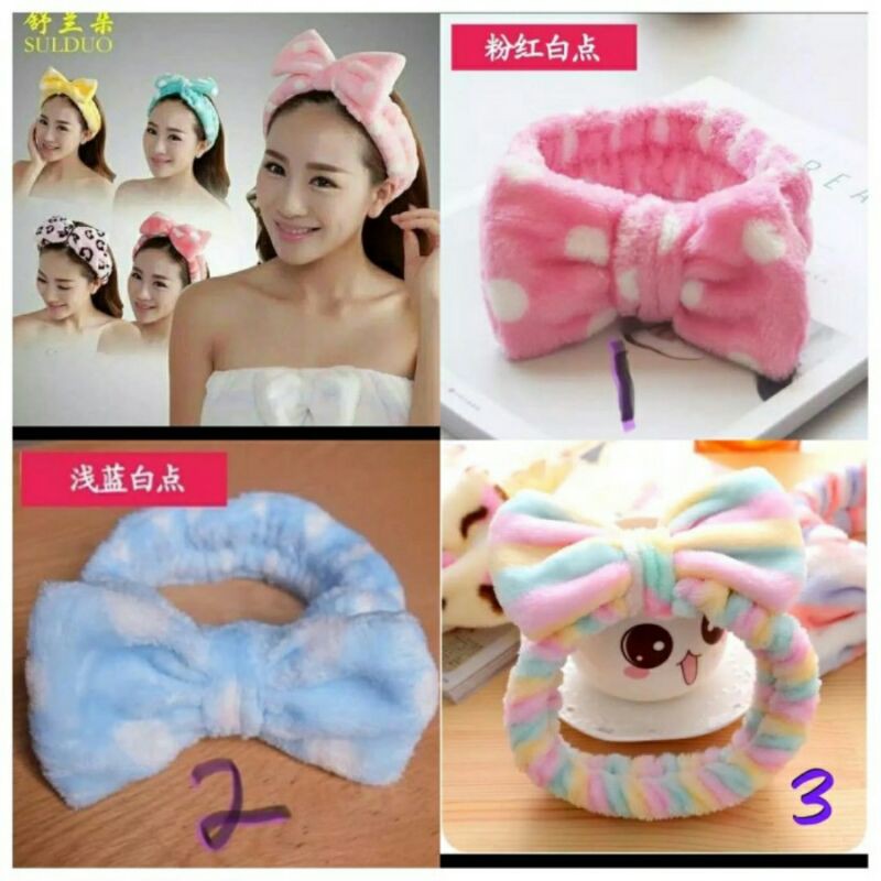 Jual BANDANA BANDO RAMBUT HEADBAND PITA BESAR UNTUK CUCI MUKA MAKEUP ...
