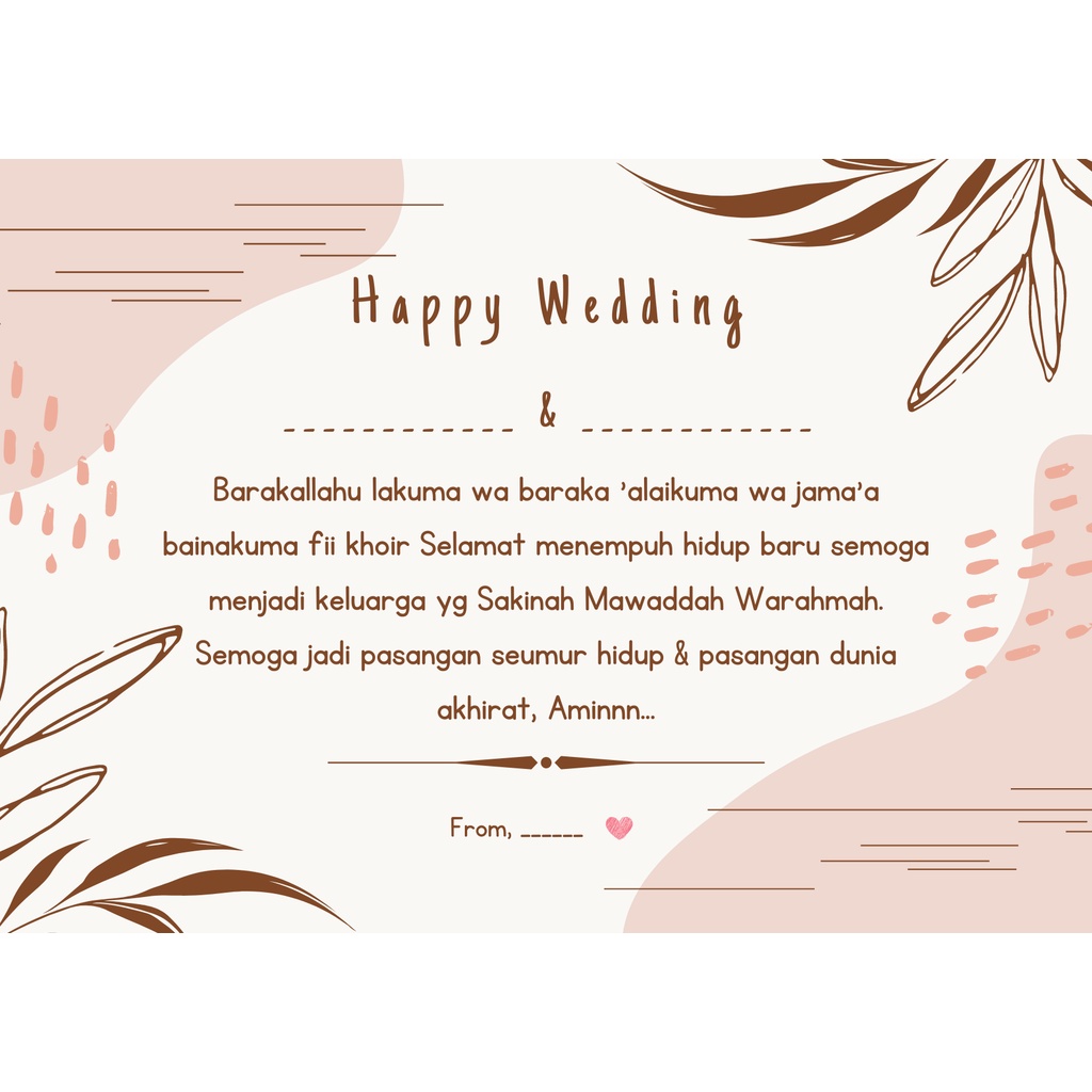 Ucapan Happy Wedding