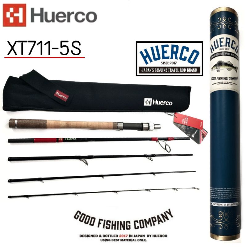 Jual Travel Rod Casting Spinning 12Lb - Huerco XT711-5S | Shopee Indonesia