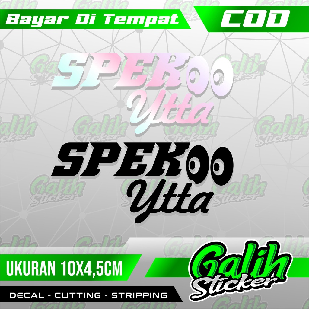Jual Sticker Spek YTTA | Shopee Indonesia