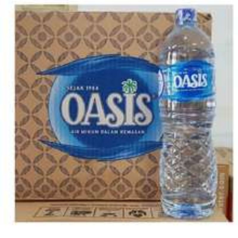 Jual OASIS BOTOL 1500 ML / 1.5 LITER AIR MINERAL ISI 12 PER DUS | Shopee Indonesia