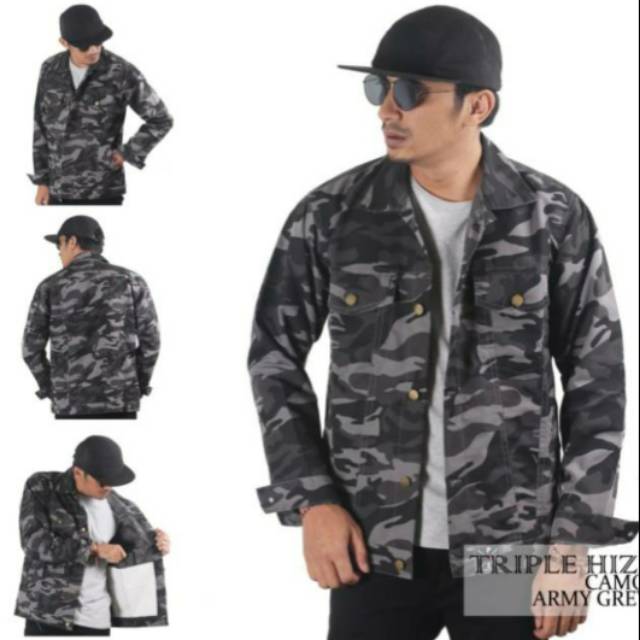 Jual Jaket parka / jaket army /jaket loreng | Shopee Indonesia
