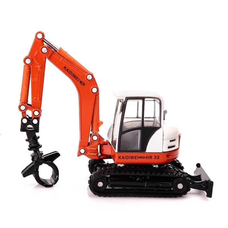 Jual Miniatur Alat Berat KDW Compact Excavator Diecast Kaidiwei Skala 1 ...