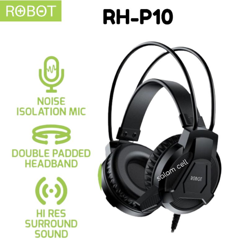 Jual Headset Earphone Game ROBOT RH-P10 Original Garansi Resmi | Shopee ...