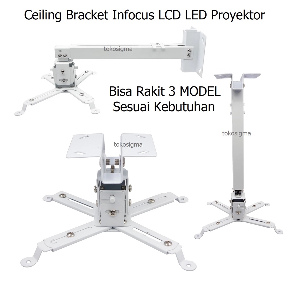 Jual Ceiling Bracket Breket Infocus LCD LED Proyektor Projector Plafon ...