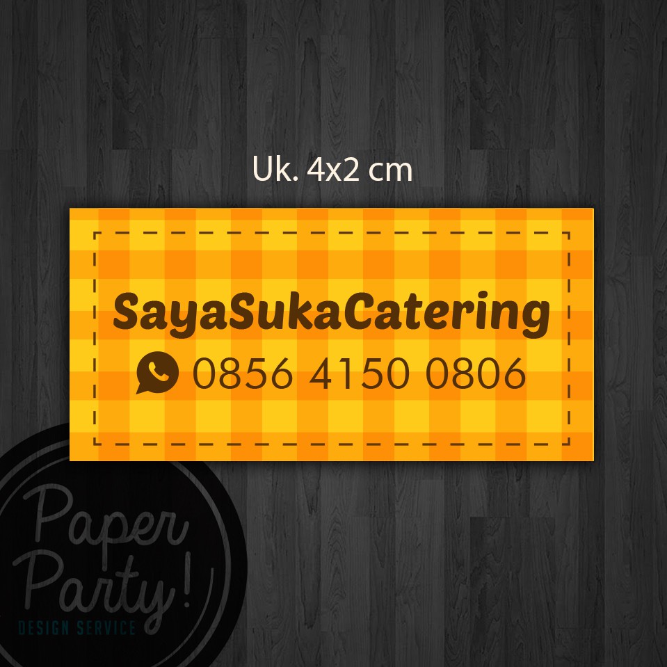 Jual Label Produk / Sticker Nama / Label kemasan / Merk Toko Online ...