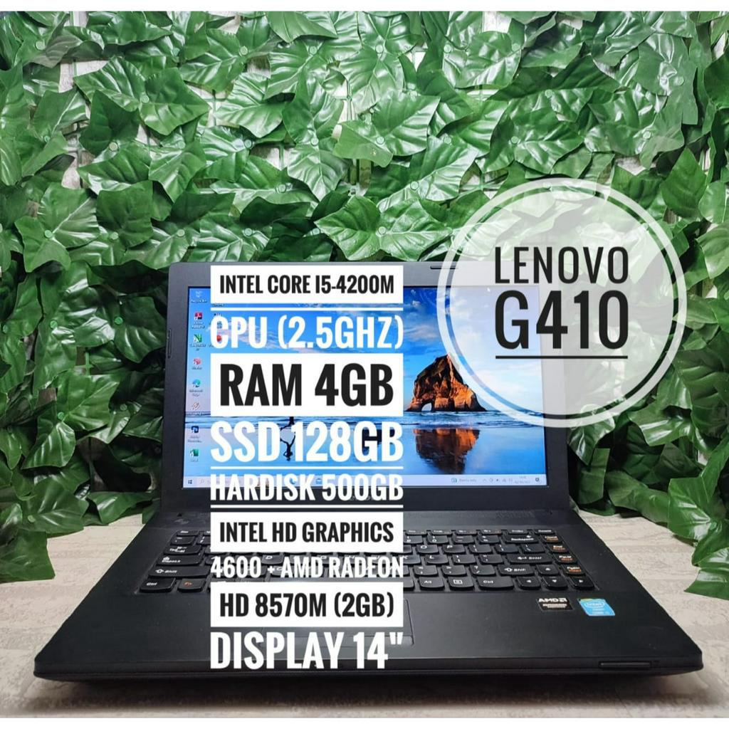 Jual Laptop Lenovo G410 Intel Core I5 Gen 4 Ram 4Gb Ssd 128Gb Bekas ...