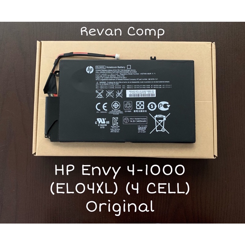 Jual Baterai HP Envy 4-1000 (EL04XL) (4 CELL) Original | Shopee Indonesia