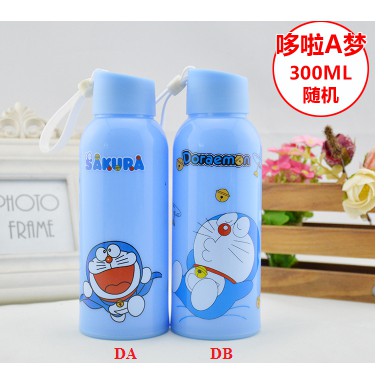 Jual New Botol minum Kaca Doraemon, Minion, Hello Kitty 300ML(IMPORT ...