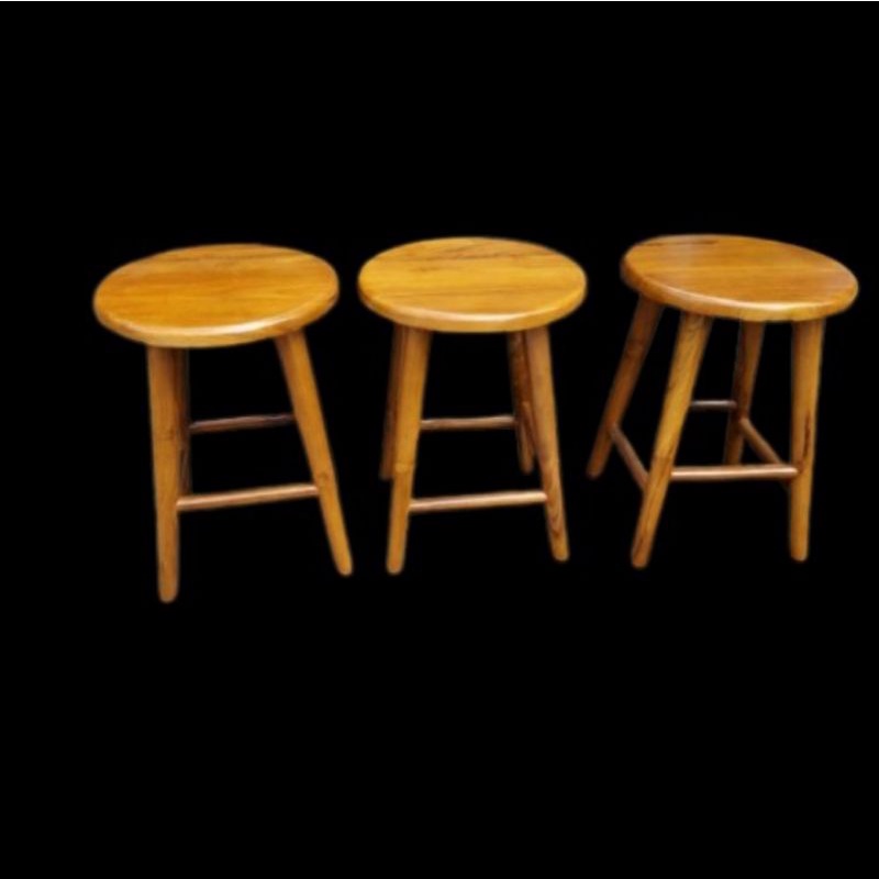 Jual Kursi Stool Bulat Kayu Jati Minimalis Modern | Shopee Indonesia