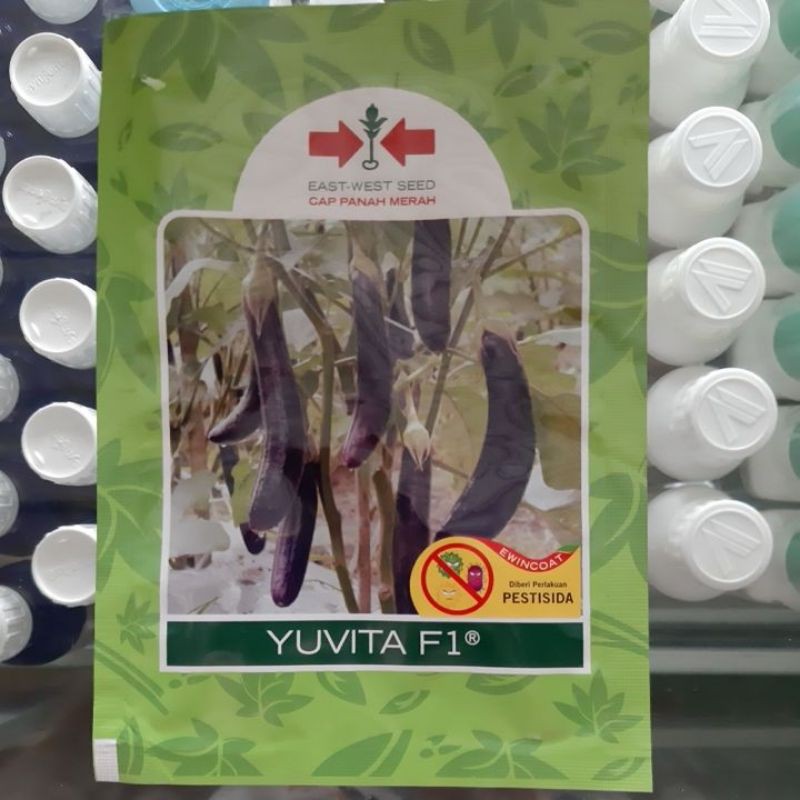Jual benih Terong YUVITA F1 cap panah merah 1100 butir | Shopee Indonesia